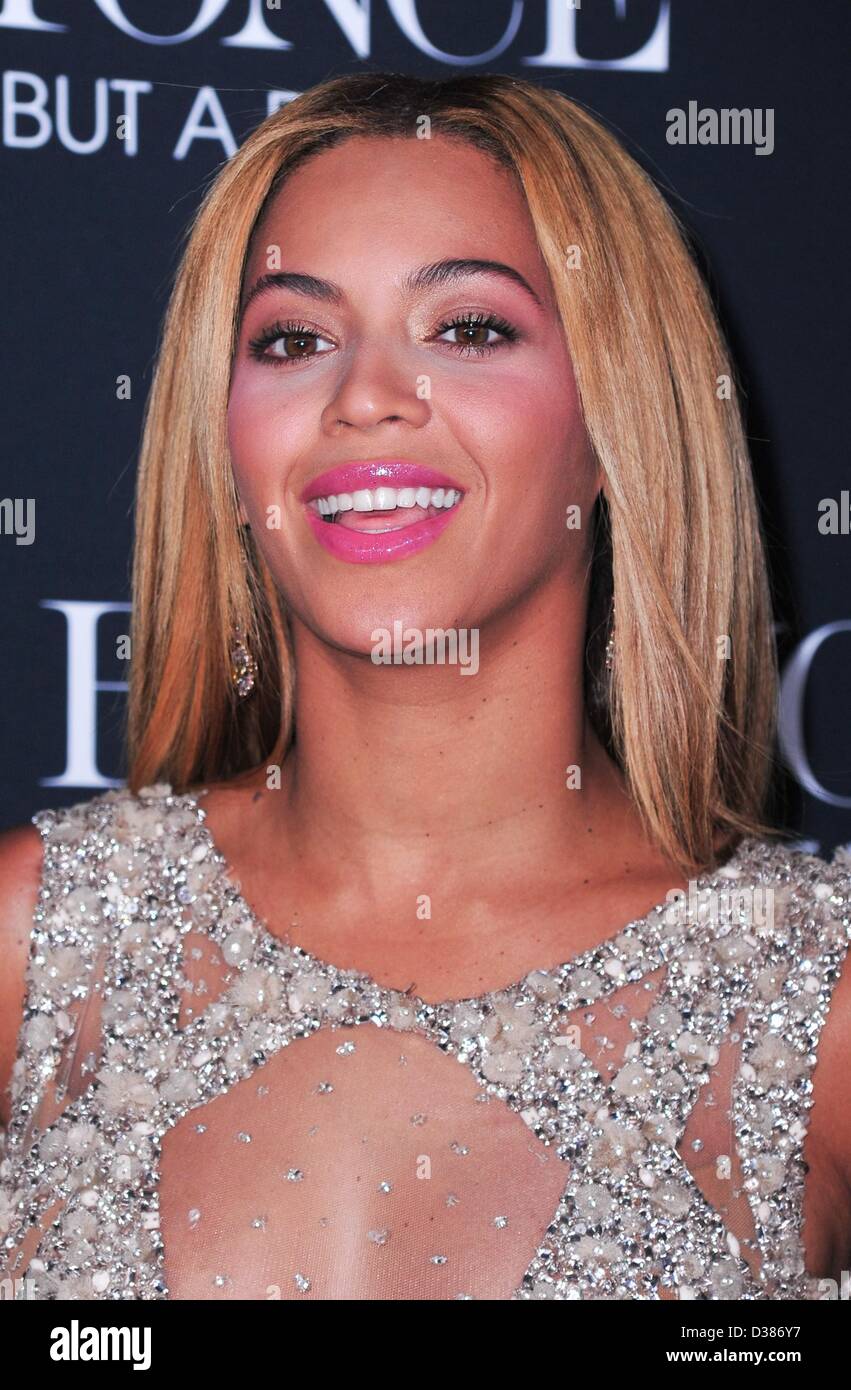 New York, USA. 12th February 2013. Beyonce, Beyoncé Knowles-Carter at ...