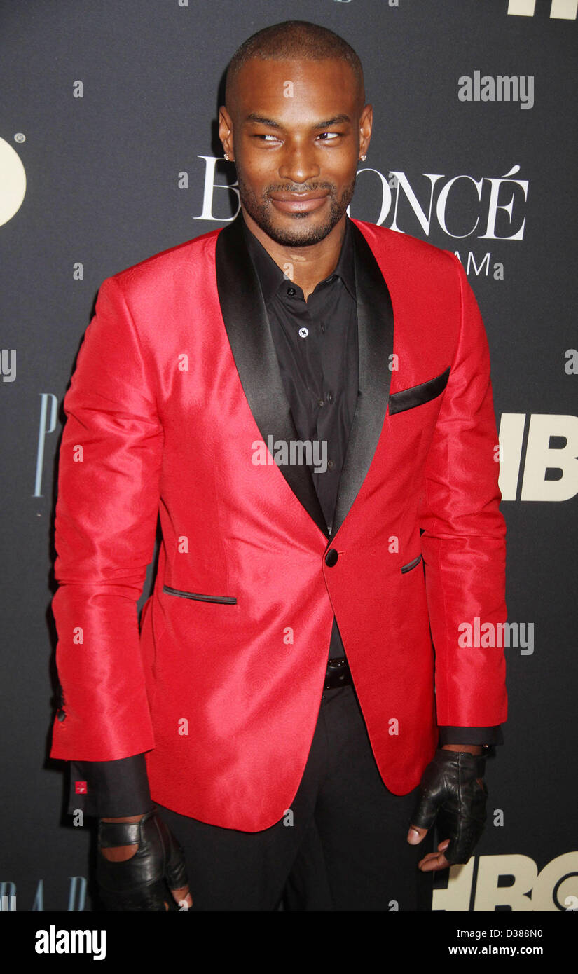 New York, USA. 12th February 2013. Model TYSON BECKFORD attends the New ...