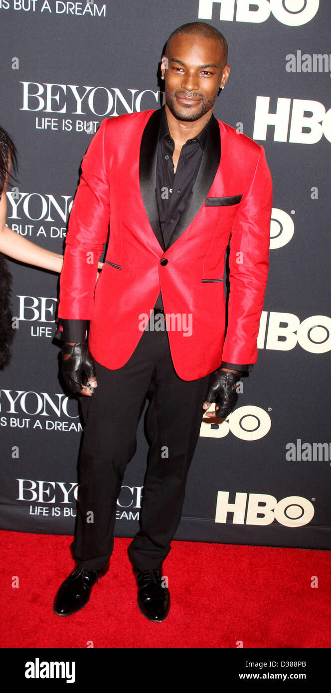 New York, USA. 12th February 2013. Model TYSON BECKFORD attends the New ...