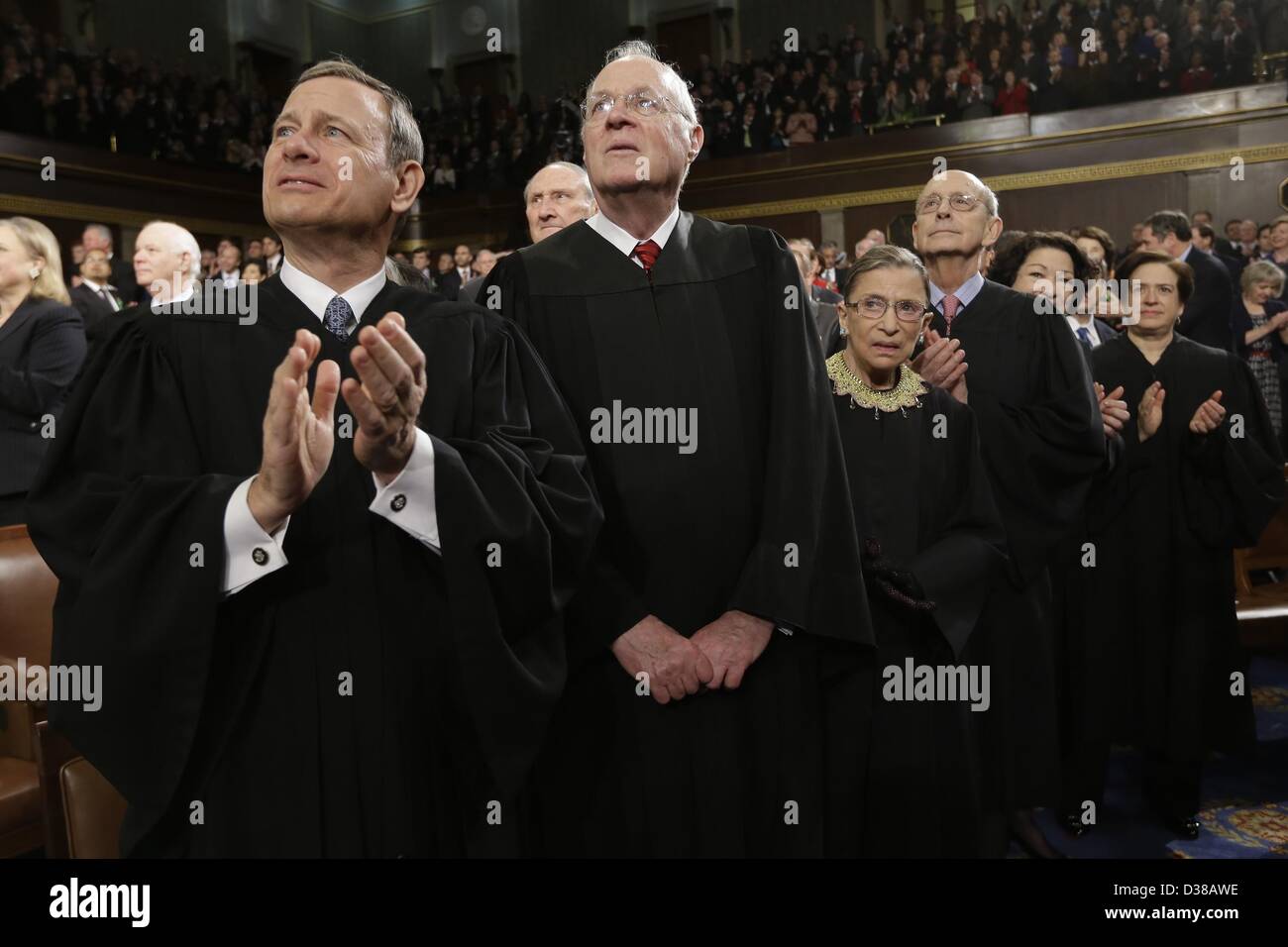 Wahington DC, USA. 12th February 2013. Supreme Court Justices, From ...