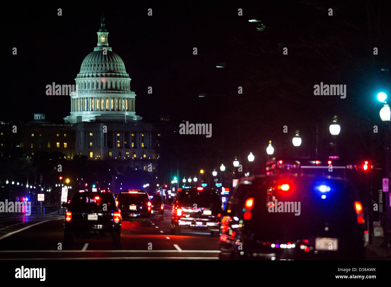 President motorcade pennsylvania avenue hi-res stock photography and ...