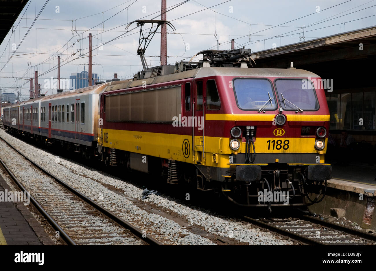 sncb,belgian railways,class 11,electric locomotive 1188, brussels zuid ...