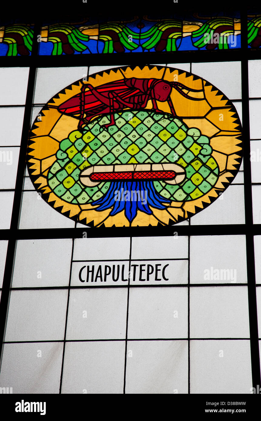 Chapultepec Castle in Mexico City DF - Stained Glass Window including ...