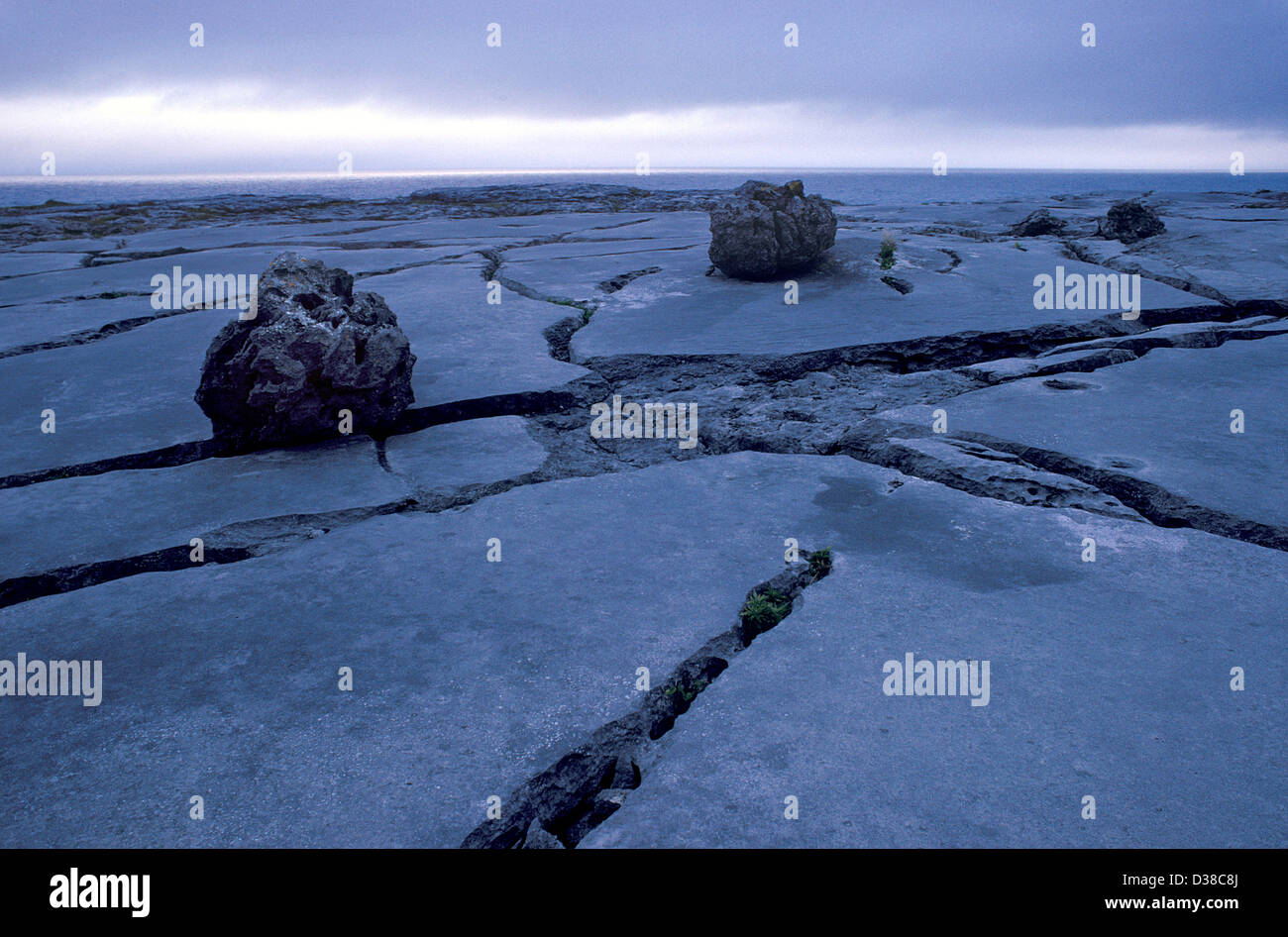 Limestone Pavements, The Burren, Co Clare, Ireland Stock Photo - Alamy