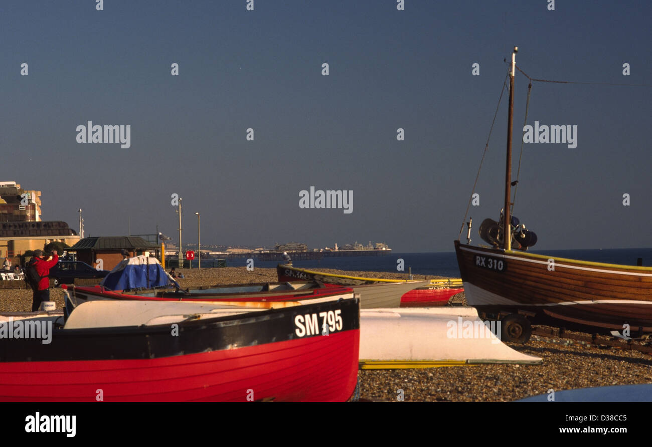 Hove seafront, looking towards Brighton Stock Photo - Alamy