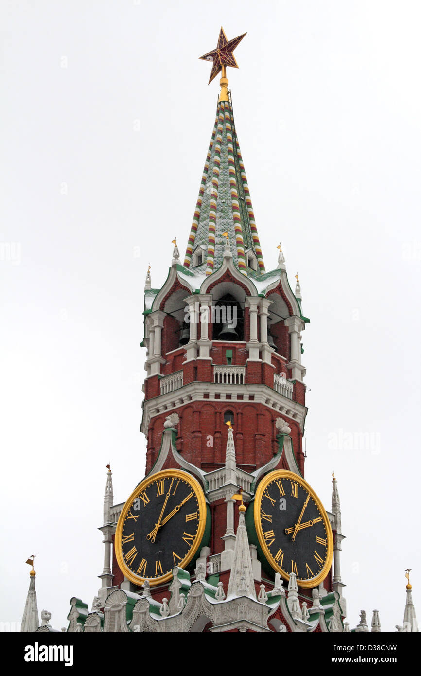 Clock Tower Moscow Russia Stock Photos & Clock Tower Moscow Russia ...