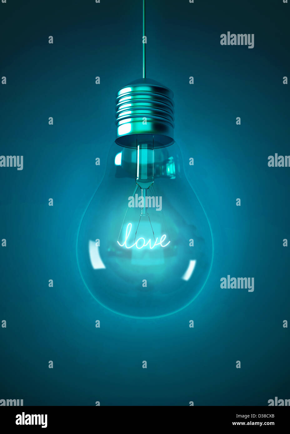 Light bulb filament word hi-res stock photography and images - Alamy