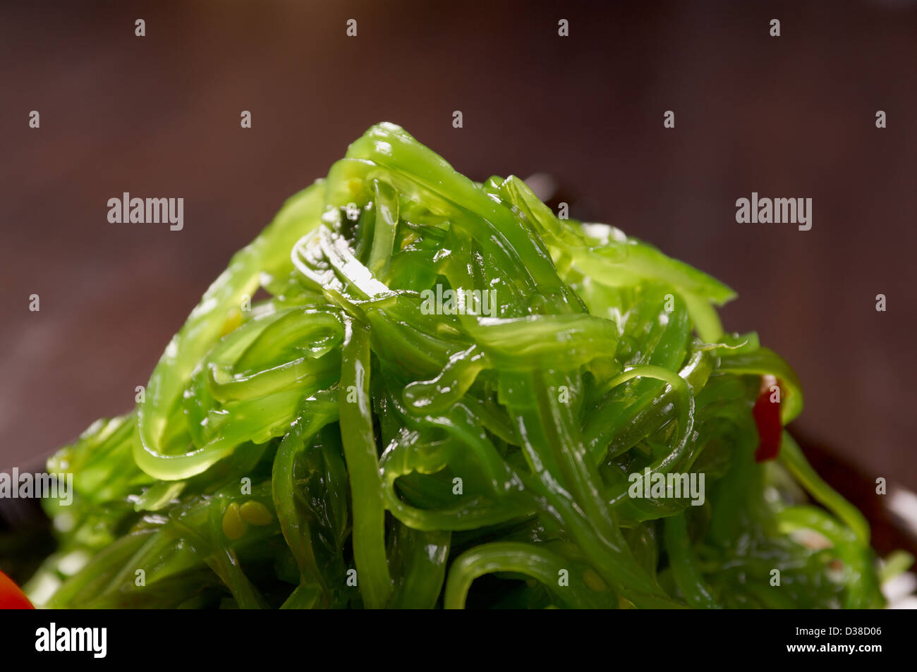 mix salad seaweed with vegetable.closeup Stock Photo - Alamy
