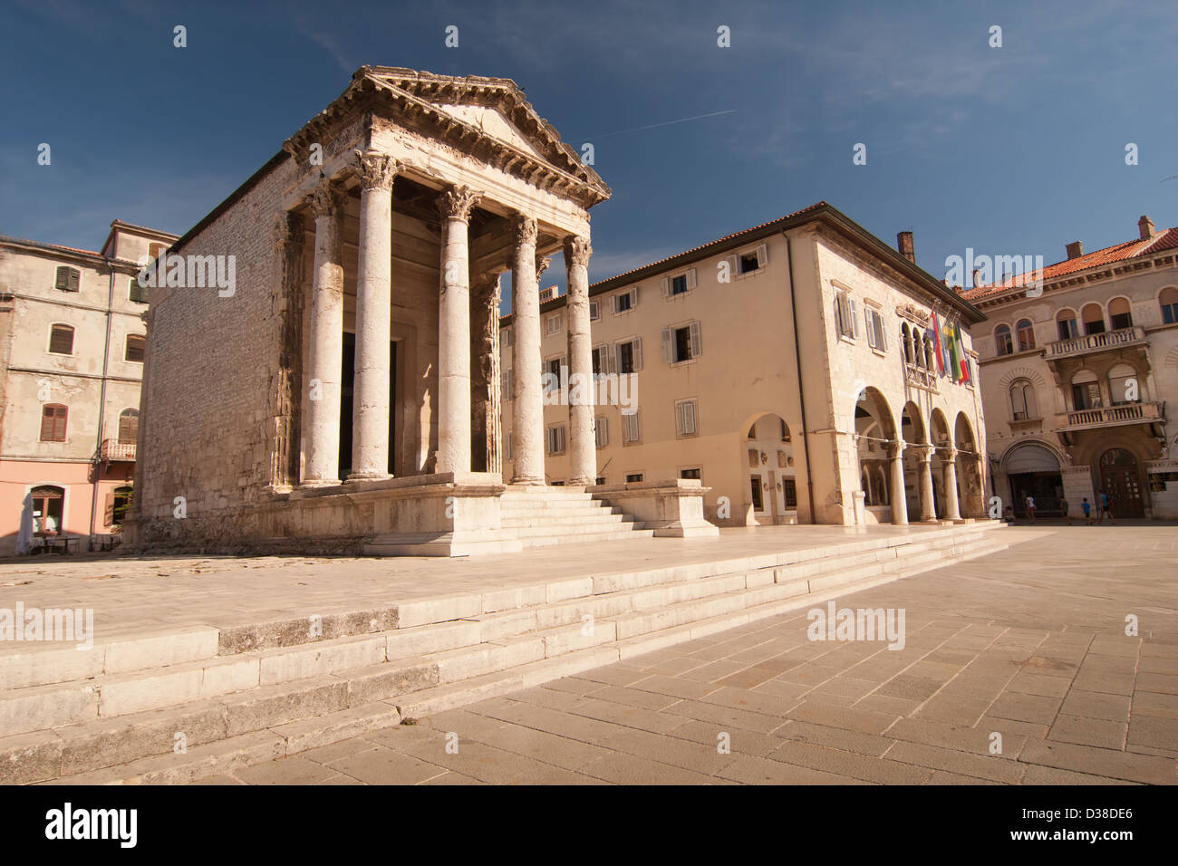 the the square in city Pula - Croatia Stock Photo - Alamy