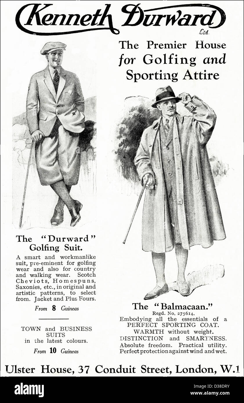 Original 1920s vintage print advertisement from English country ...