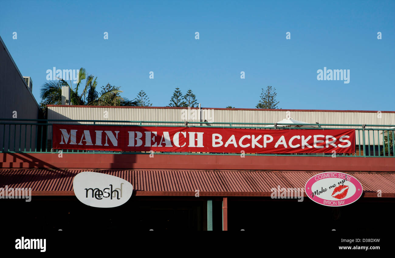 Byron Bay, NSW, Australia Main Beach Backpackers Stock Photo - Alamy