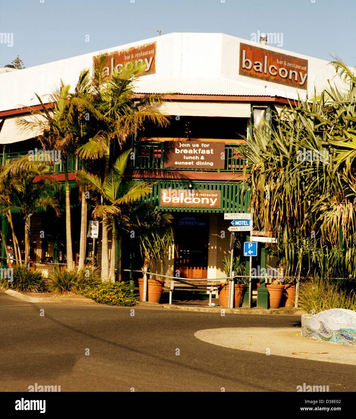 Byron Bay main street, New South Wales Australia. A haven for young ...