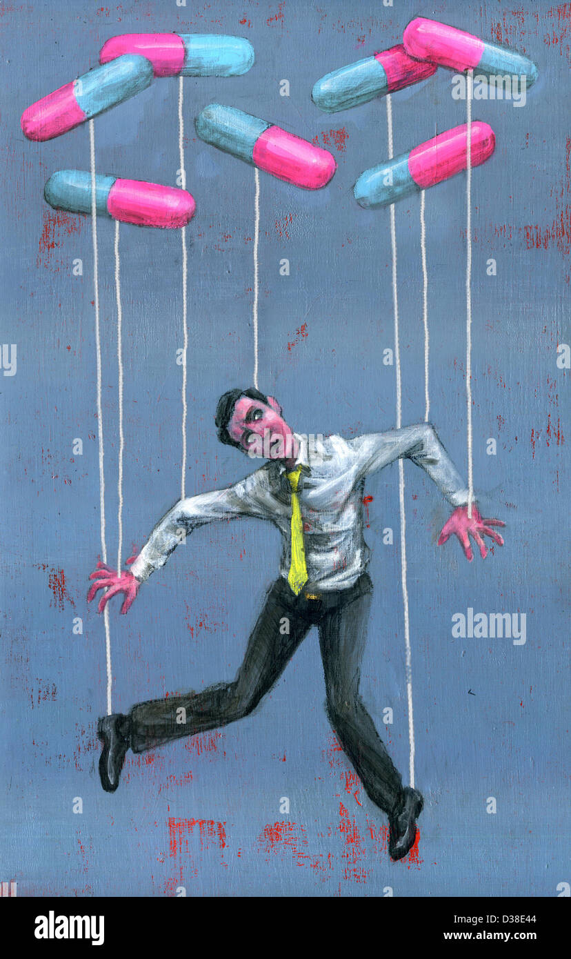 Puppet string man hi-res stock photography and images - Alamy