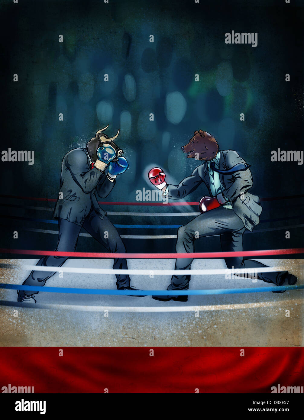 Bull bear fight hi-res stock photography and images - Alamy