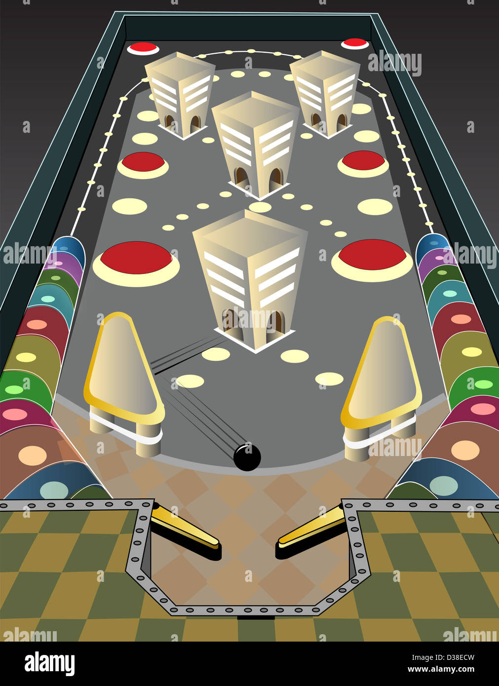 Game of pinball Stock Photo - Alamy