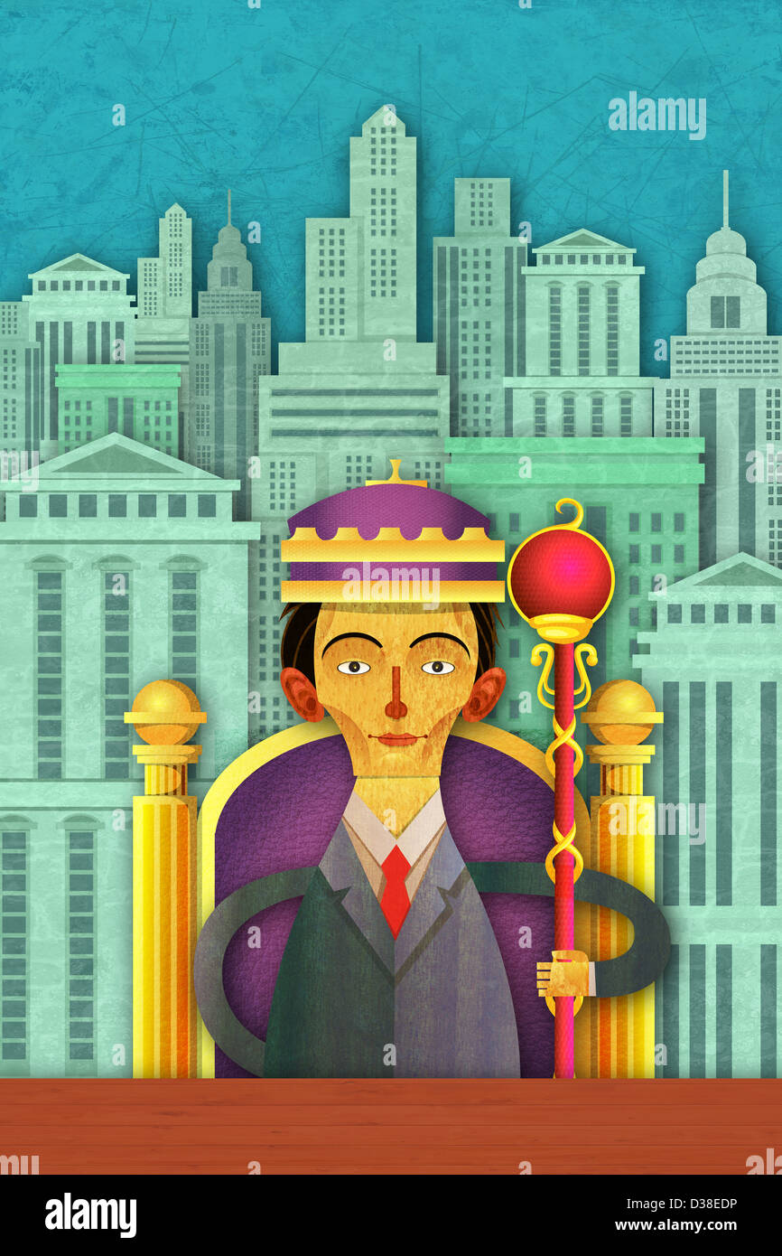 Man king sitting on chair hi-res stock photography and images - Alamy