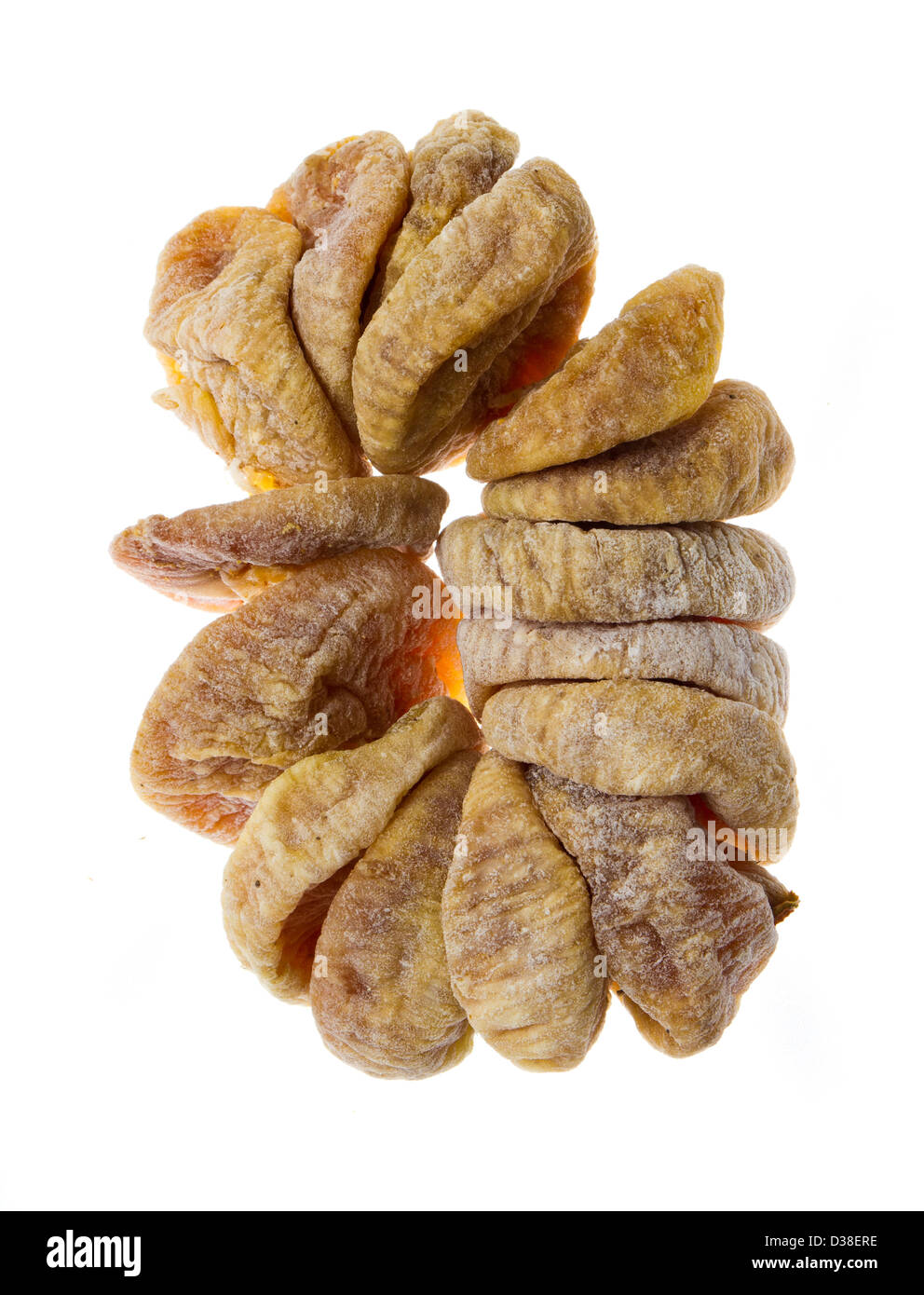 Ring with dried fig fruit on white background Stock Photo - Alamy