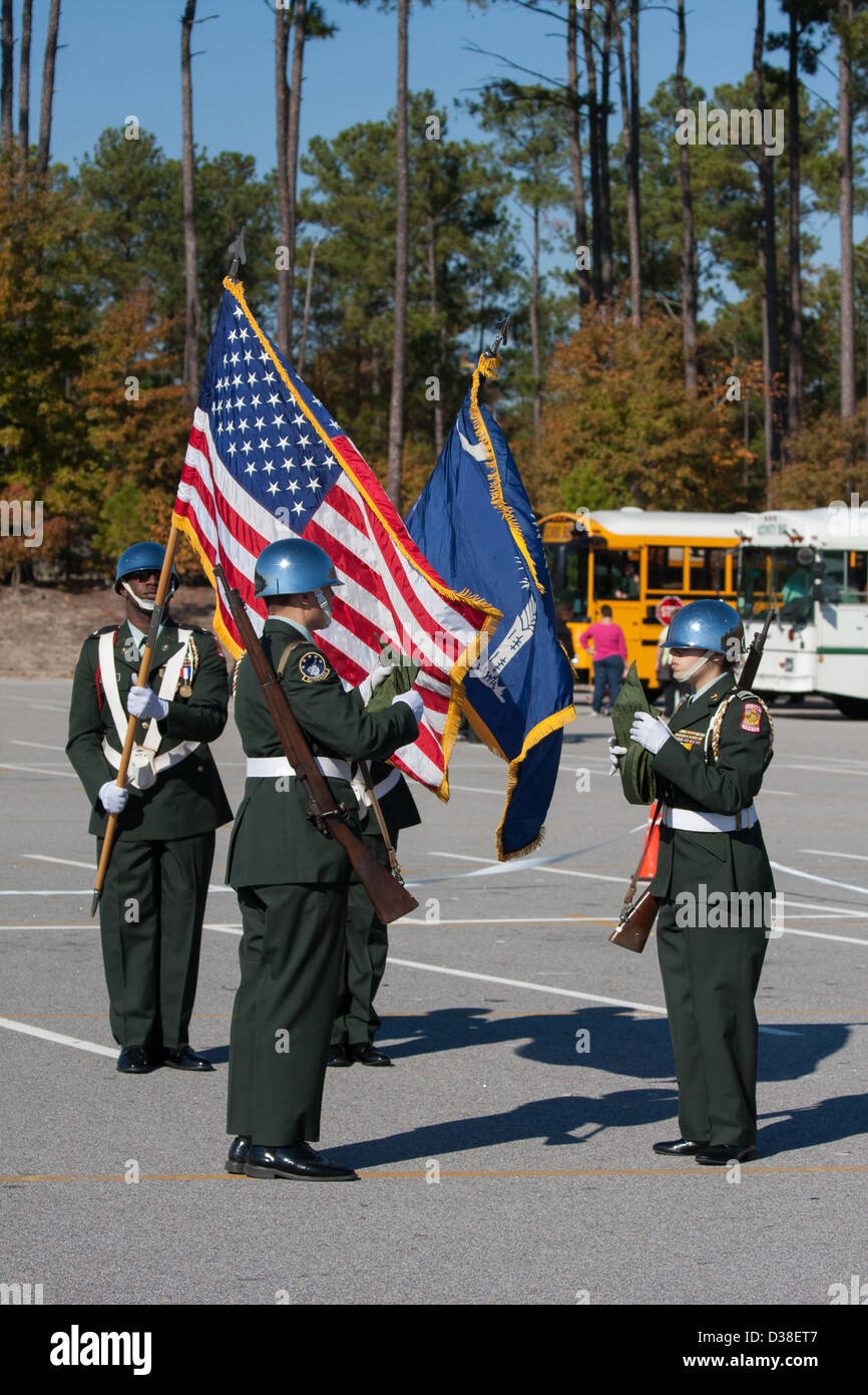 Junior ROTC Color Guard Stock Photo - Alamy