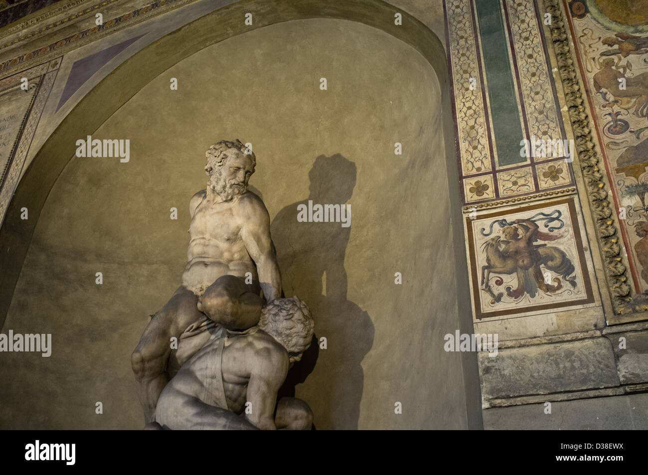 Samson and Philistine by Pierino da Vinci inside Palazzo Vecchio ...