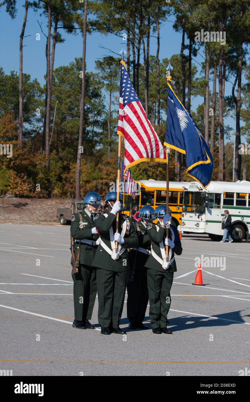 Junior ROTC Color Guard Stock Photo - Alamy