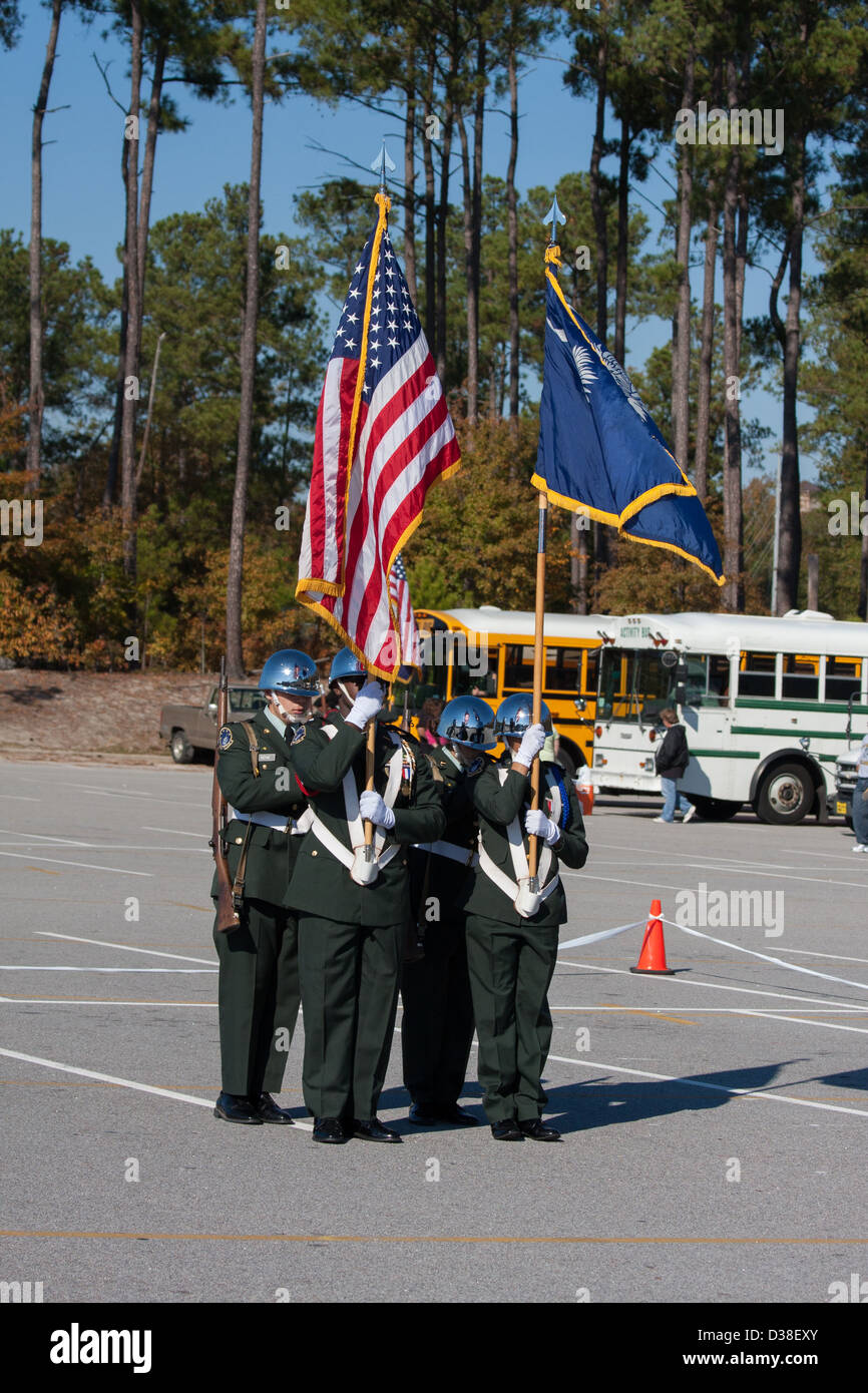 Junior ROTC Color Guard Stock Photo - Alamy