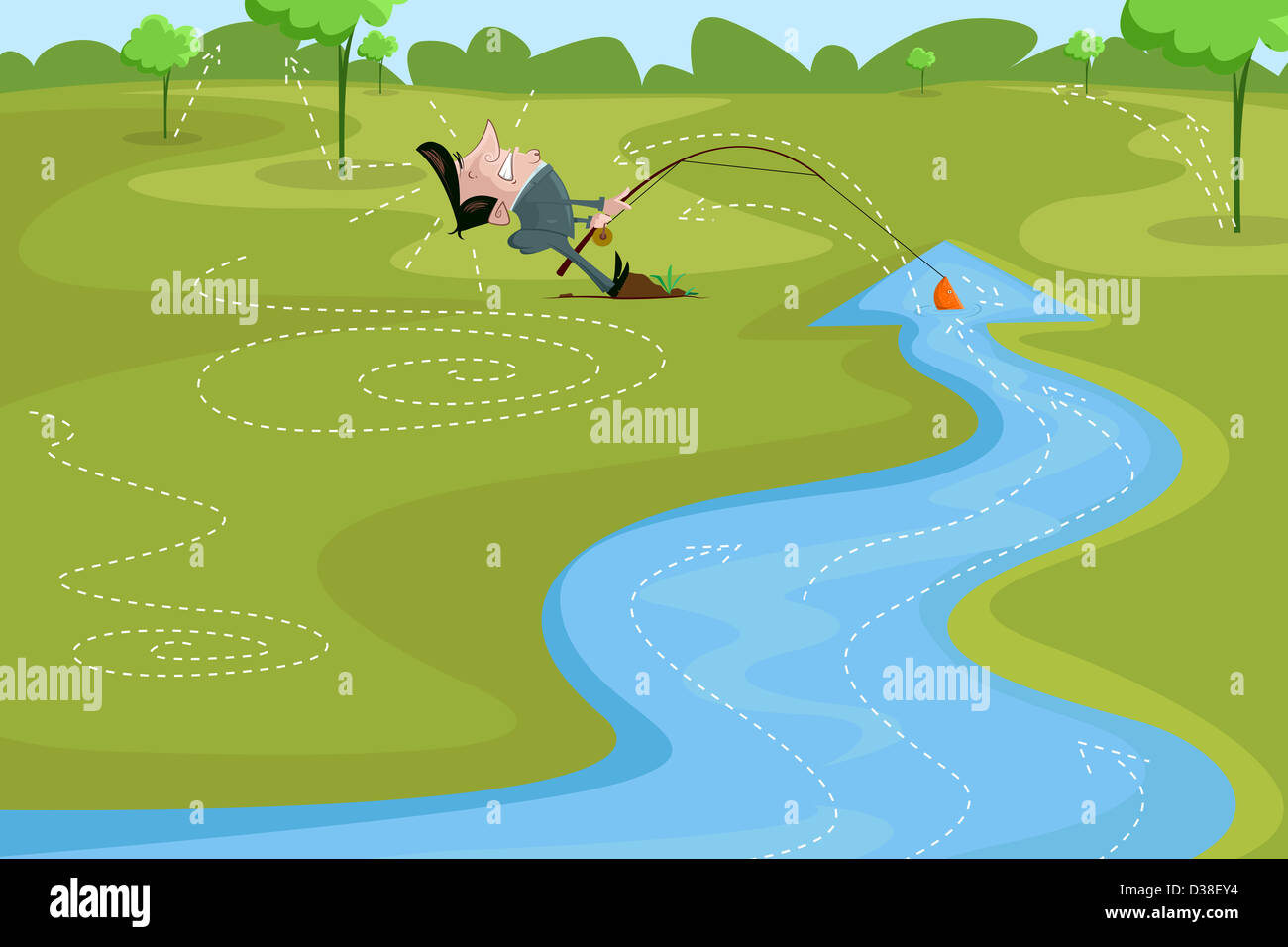 Stream arrow hi-res stock photography and images - Alamy