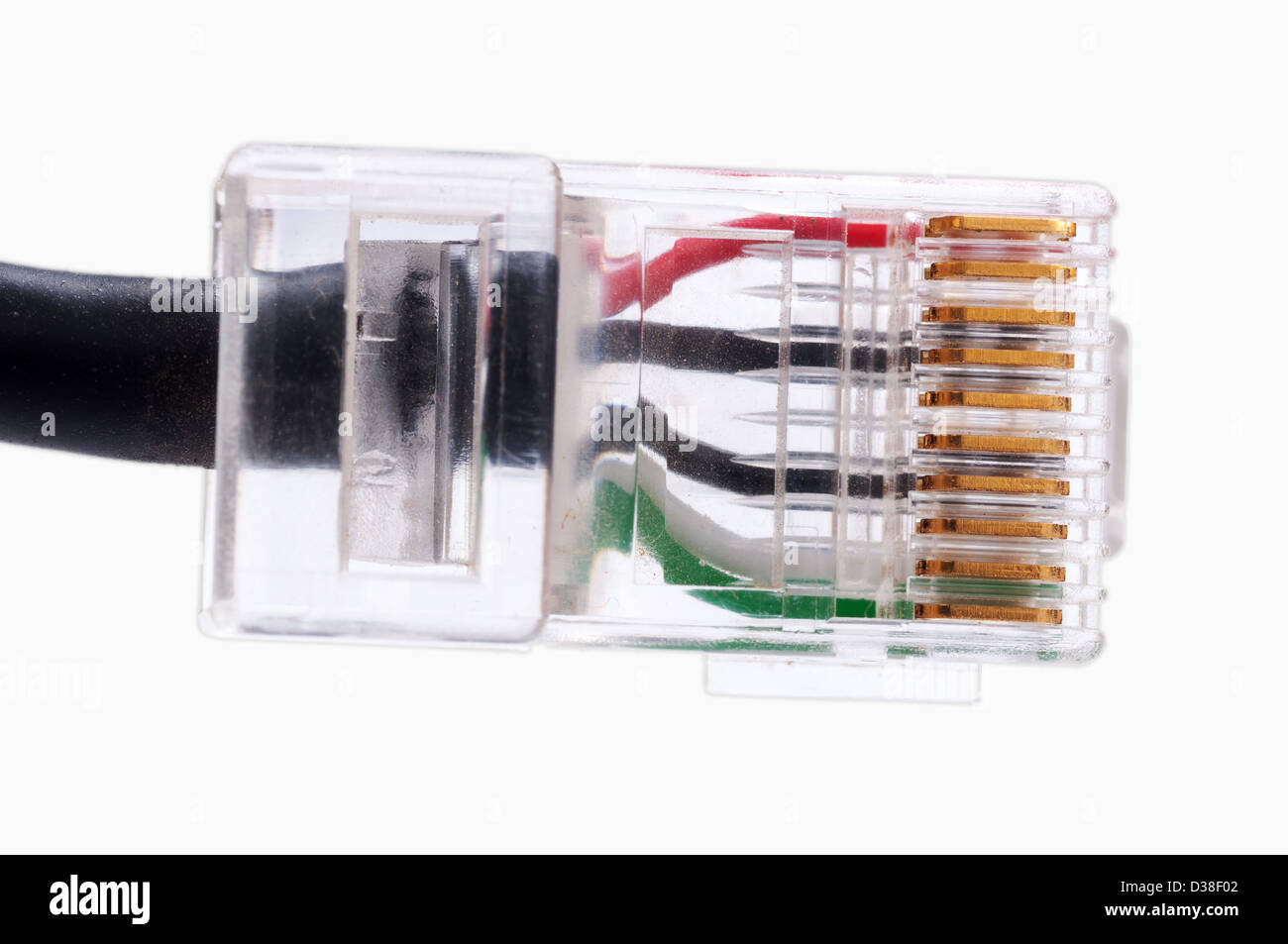 Network transparent plug isolated Stock Photo - Alamy