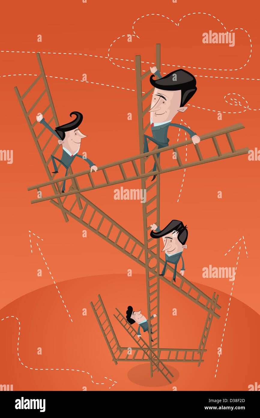 Corporate ladders hi-res stock photography and images - Alamy