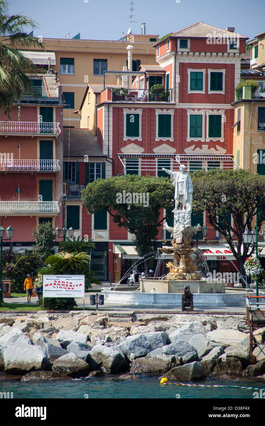 Santa Margherita- beautiful seaport in Italy Stock Photo - Alamy