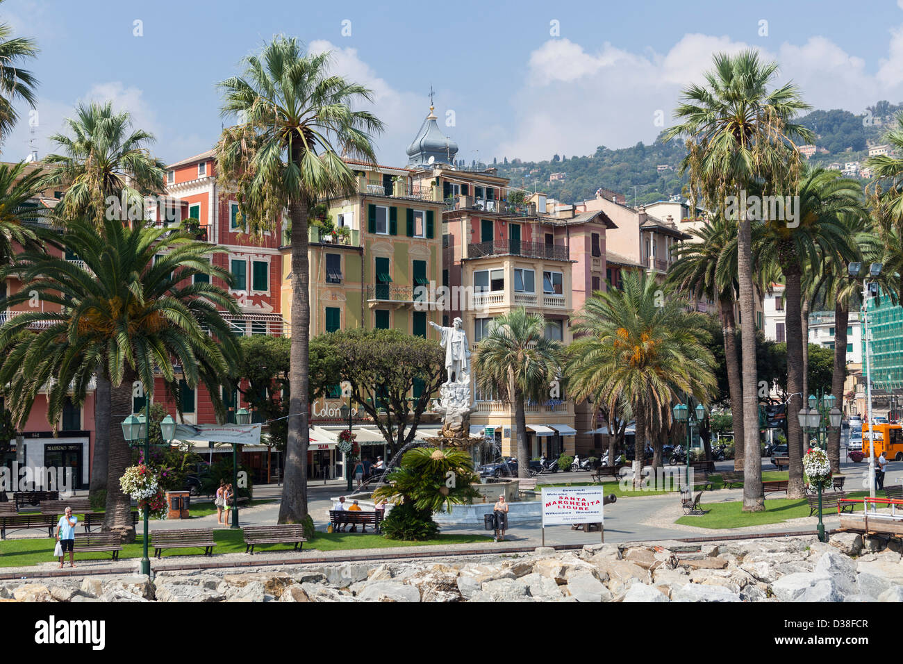 Santa Margherita- beautiful seaport in Italy Stock Photo - Alamy