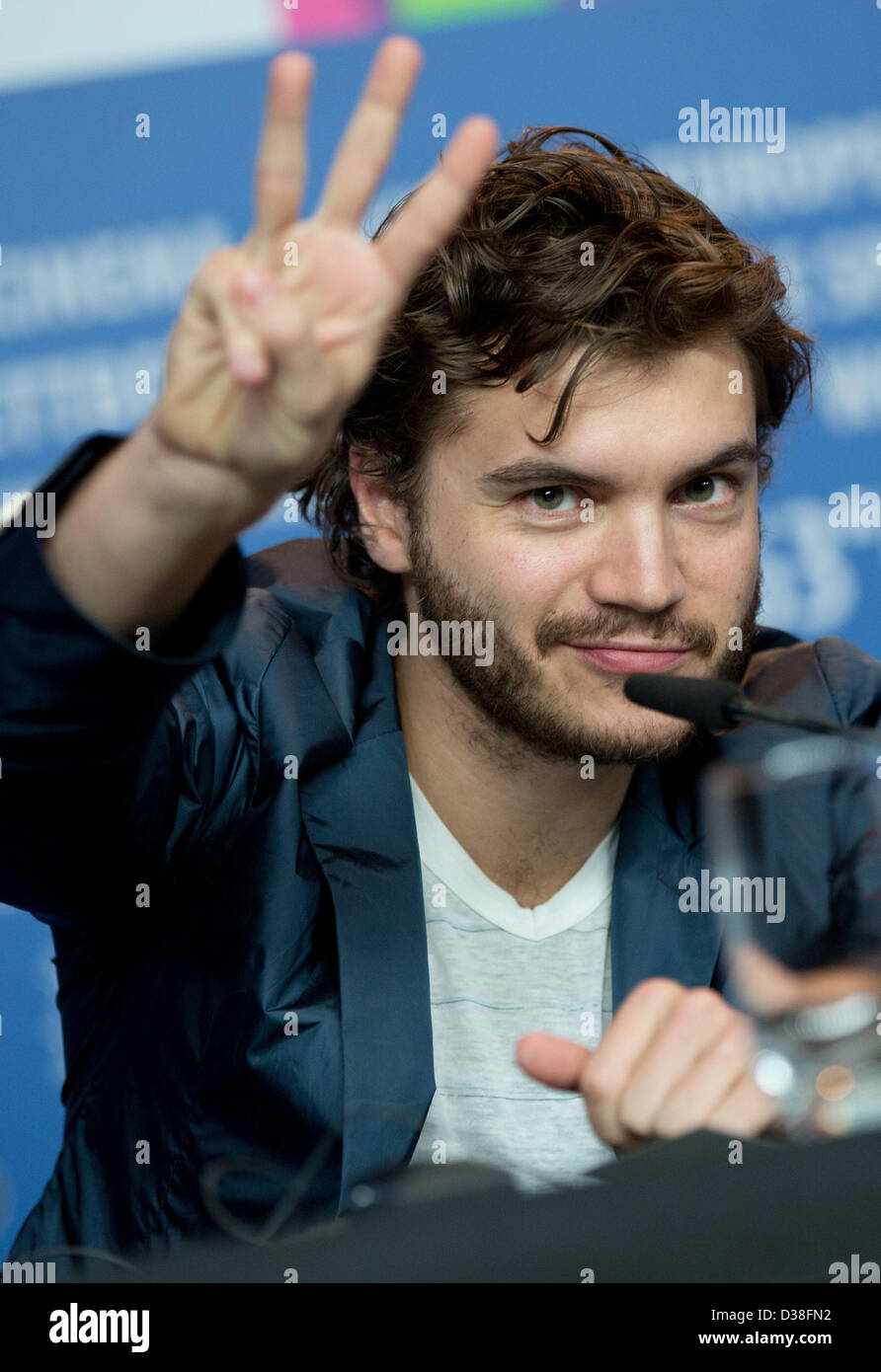 US actor Emile Hirsch poses at a photocall for the movie 'Prince ...