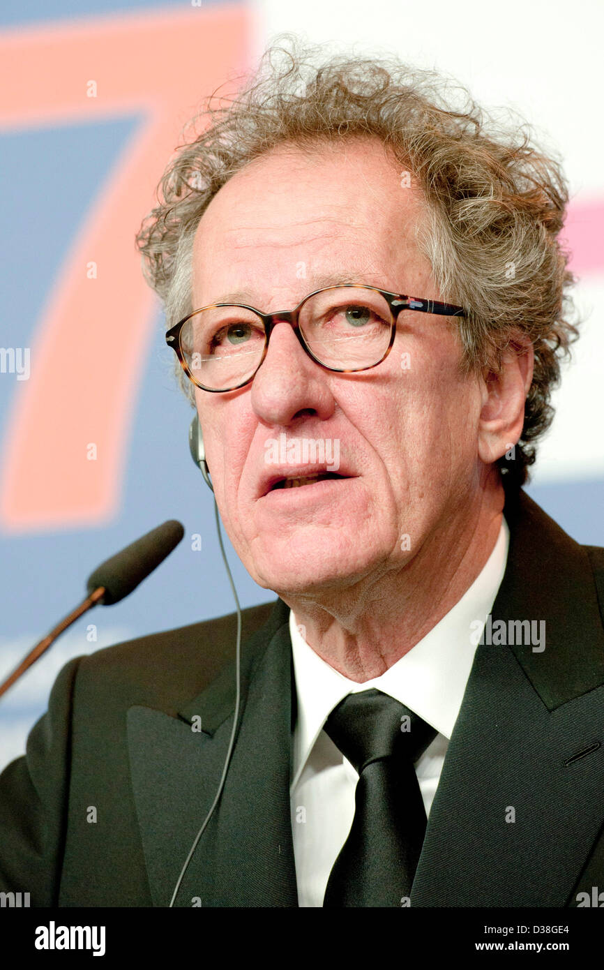 Actor Geoffrey Rush during the 'The Best Offer' press conference at the ...