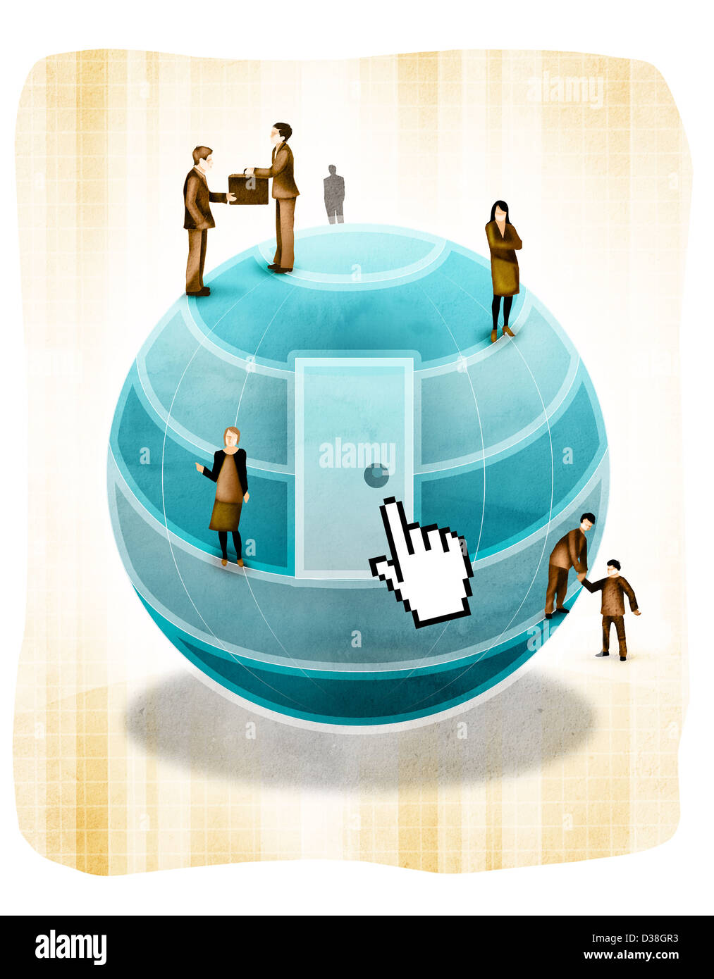 Each side of entrance Cut Out Stock Images & Pictures - Alamy