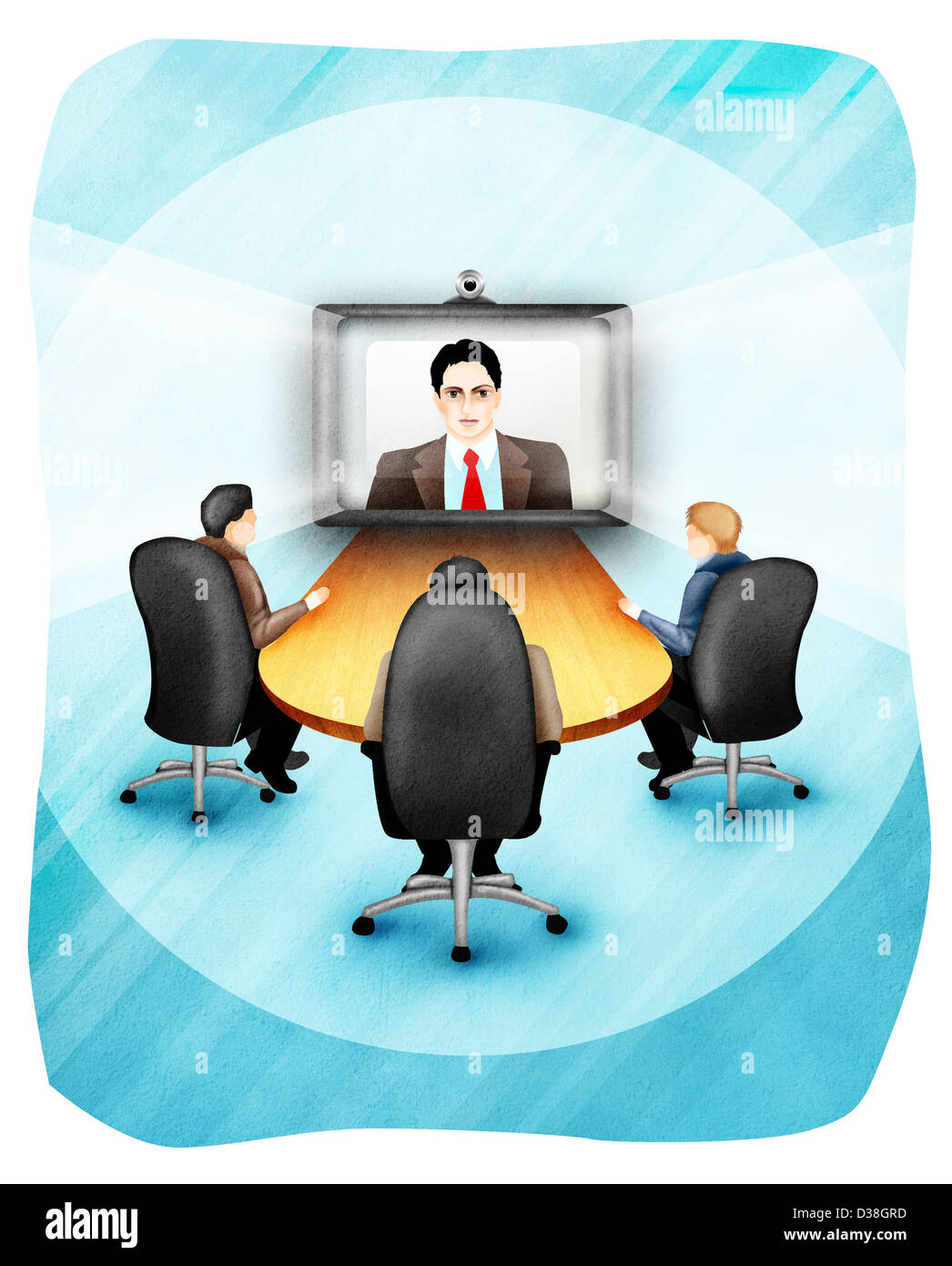 Business people in board Cut Out Stock Images & Pictures - Alamy