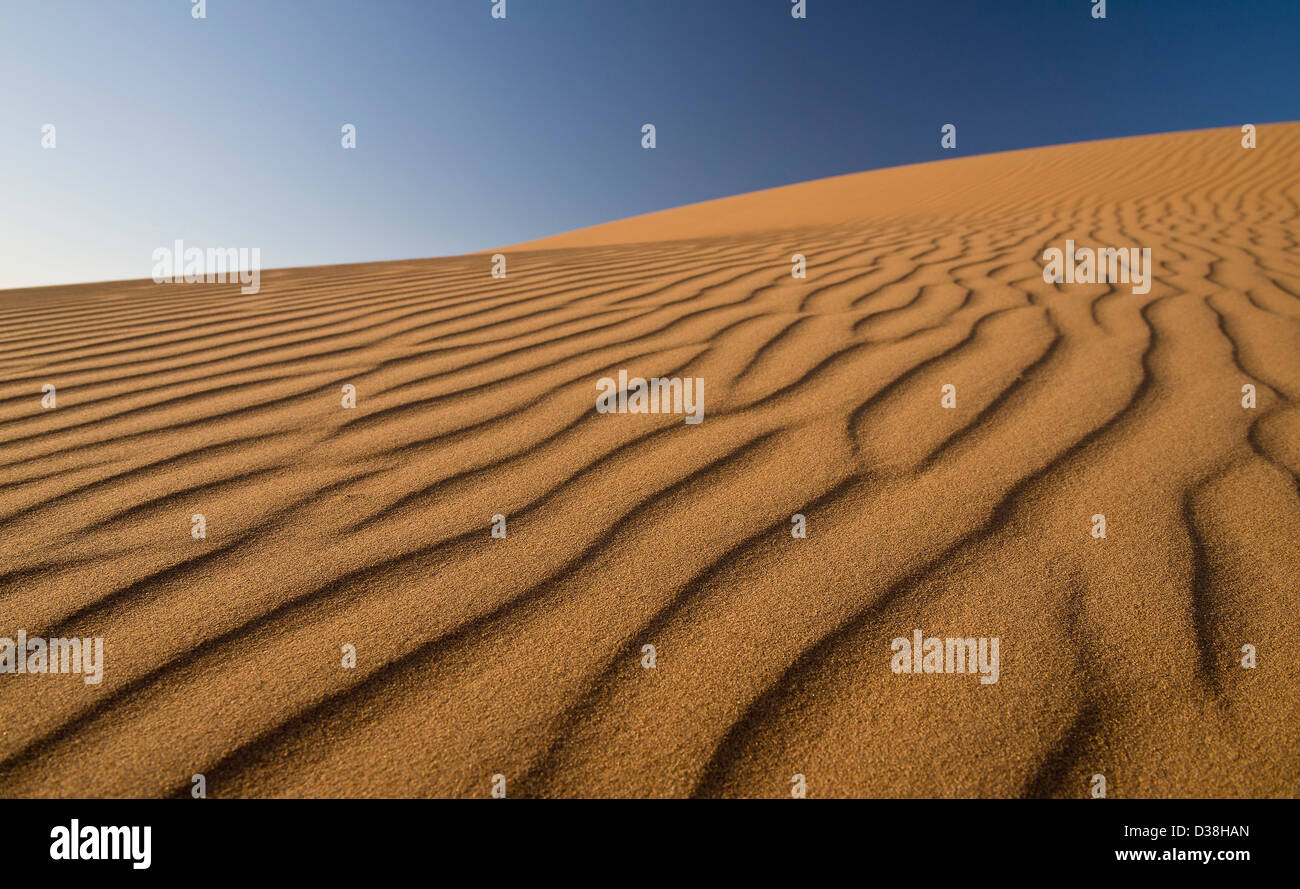 Ripples on sand dunes in desert Stock Photo - Alamy