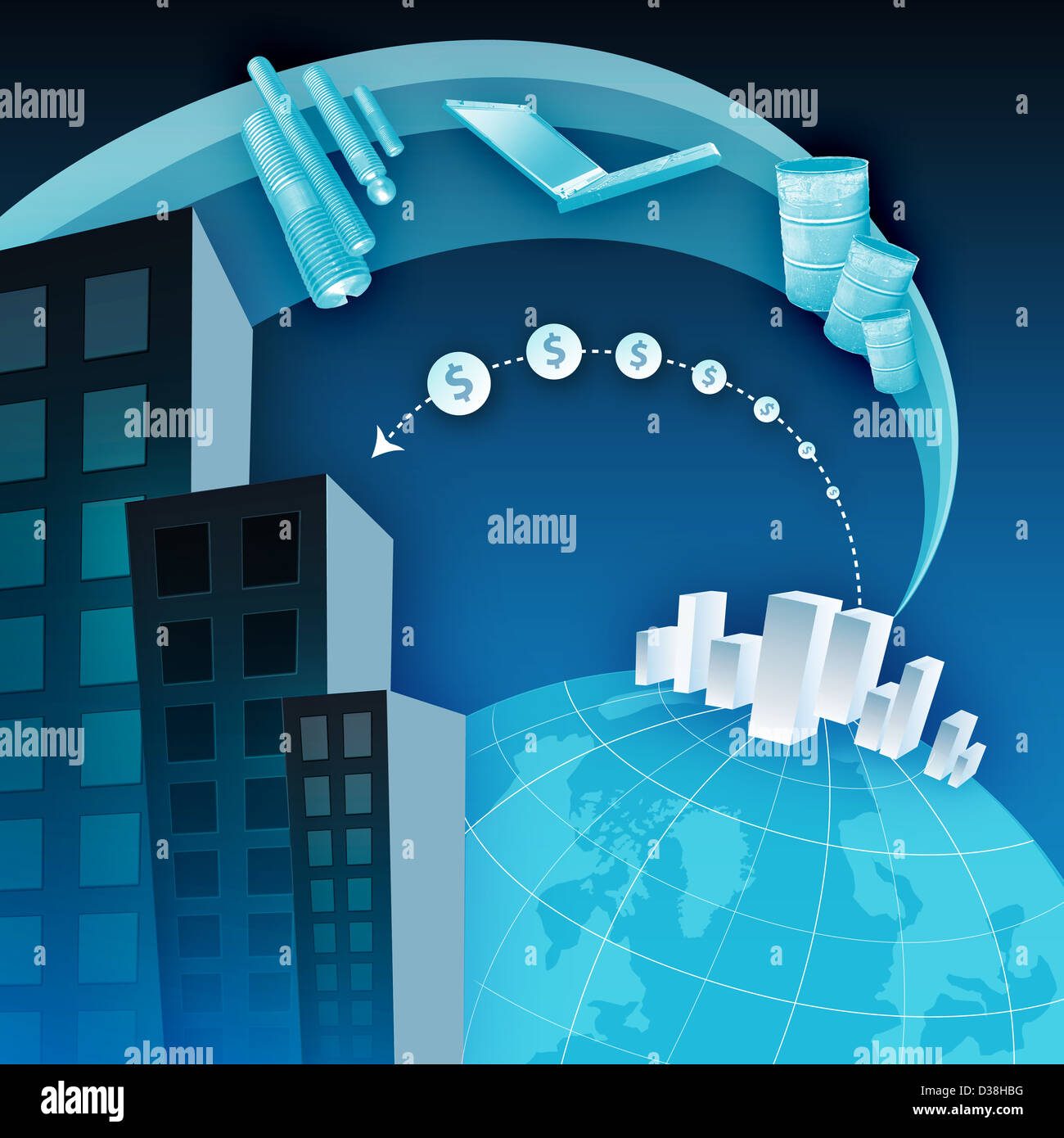 Import export illustration hi-res stock photography and images - Alamy