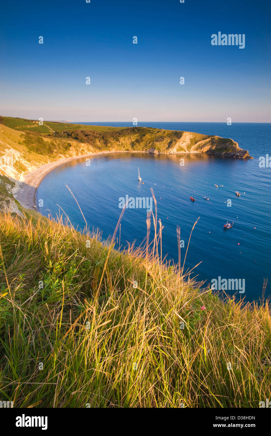 Hills overlooking rural beach Stock Photo - Alamy
