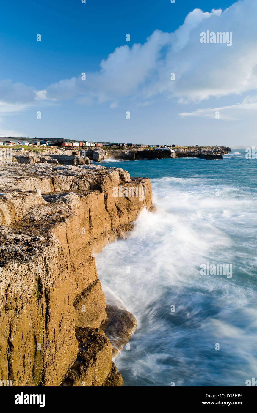 The wave crashing rocky shore vertical hi-res stock photography and ...