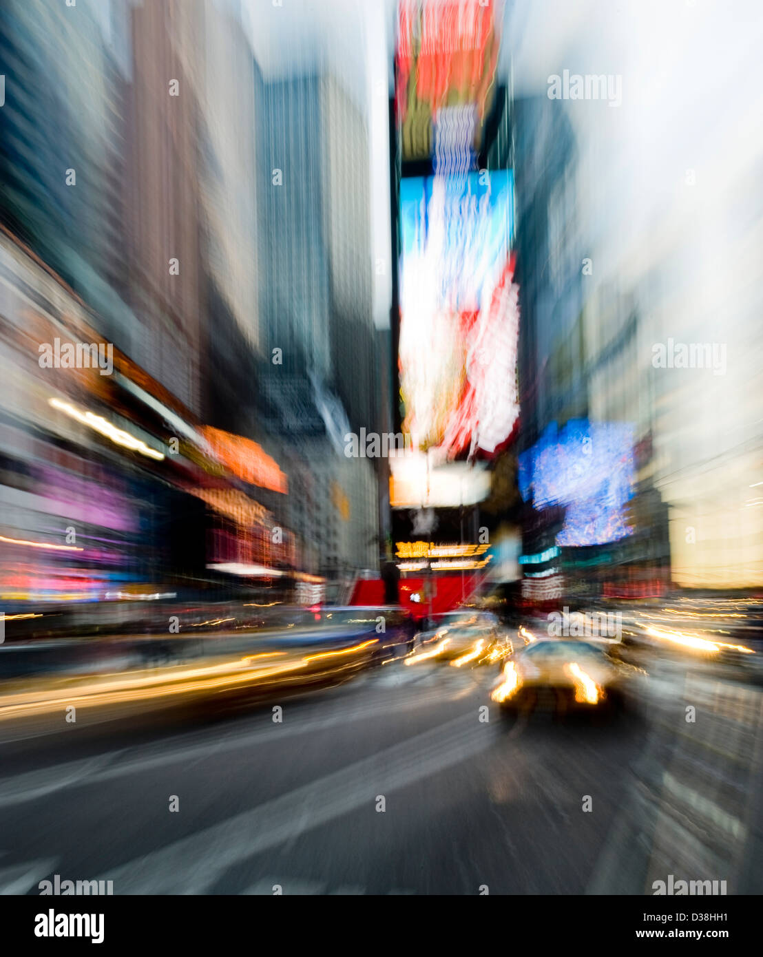 Blurred view of city center Stock Photo - Alamy