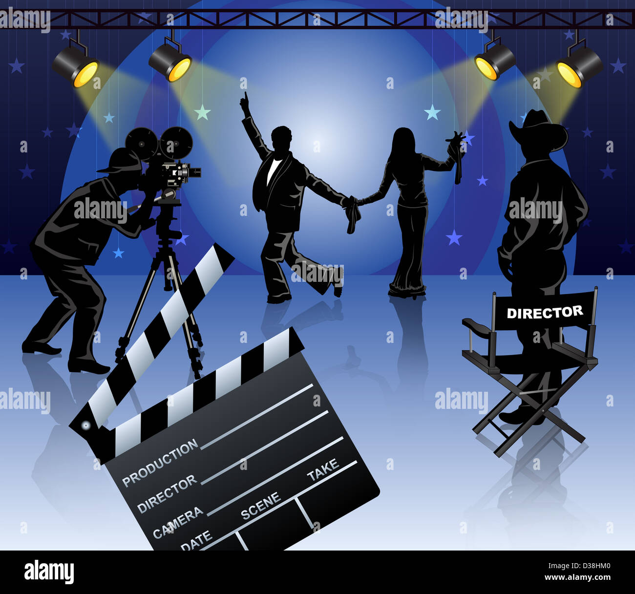 Shooting of a movie Stock Photo - Alamy