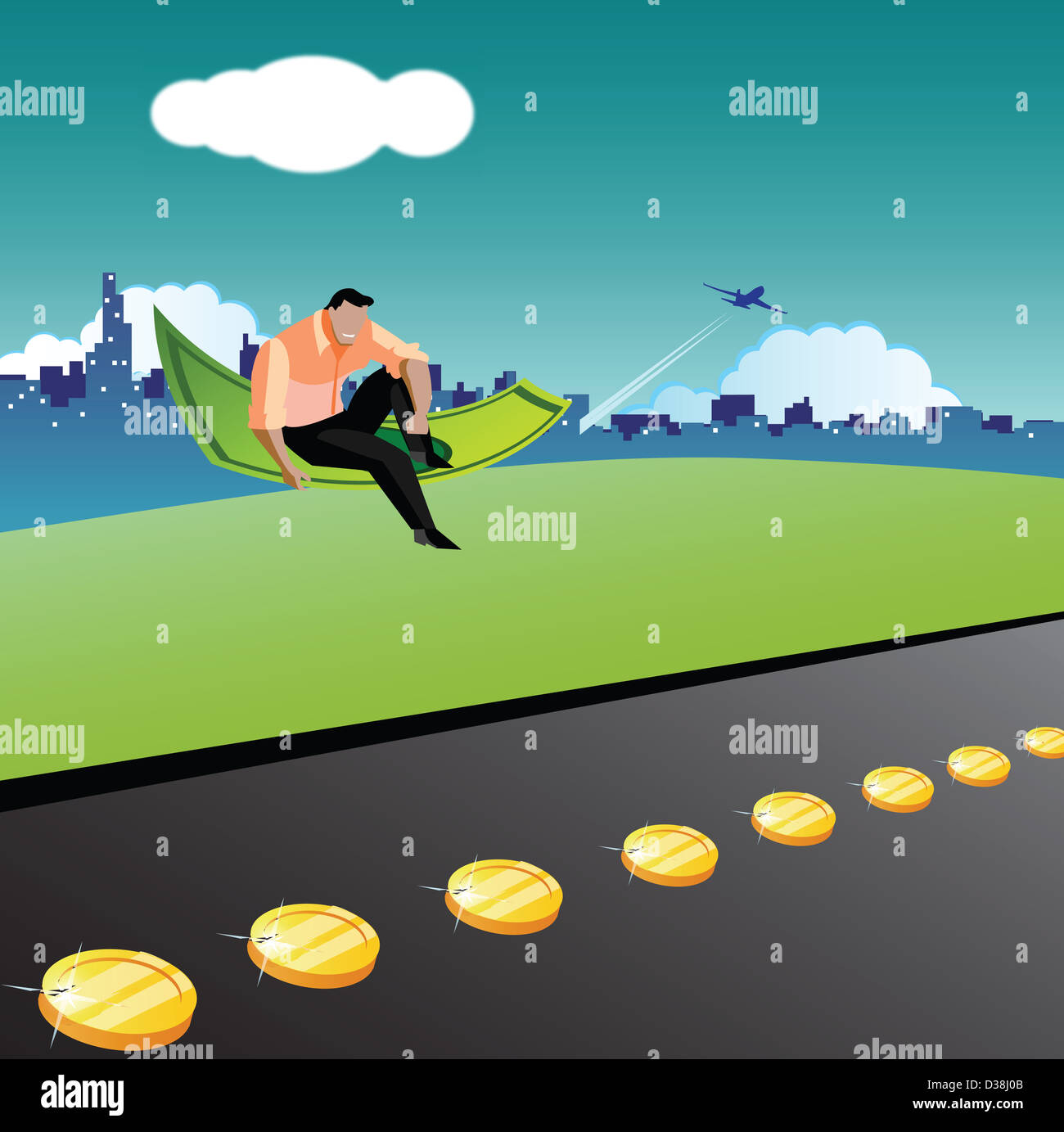 Flying carpet illustration hi-res stock photography and images - Alamy