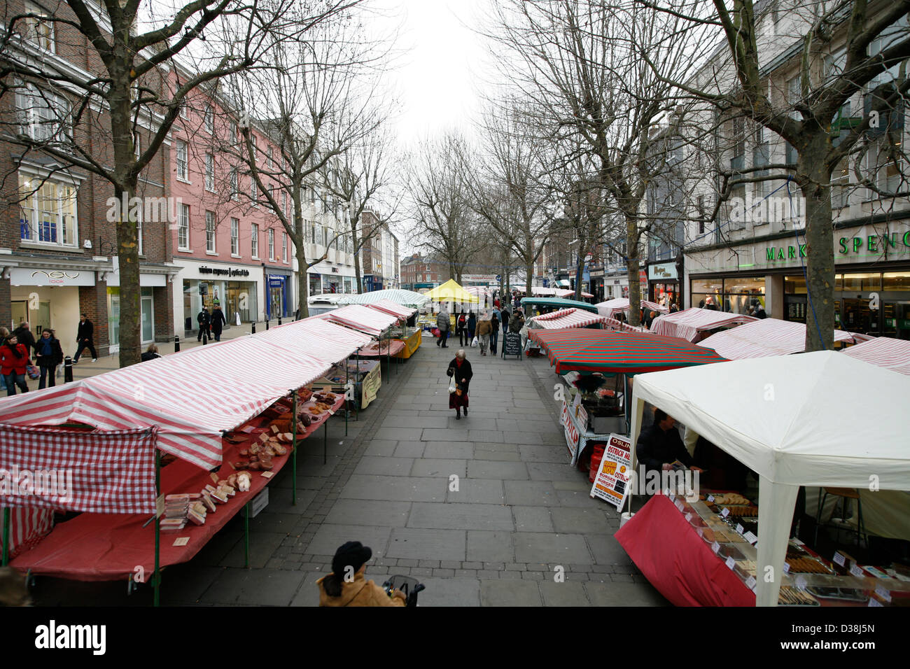 Farmers Market in Parliament Street , York Stock Photo - Alamy
