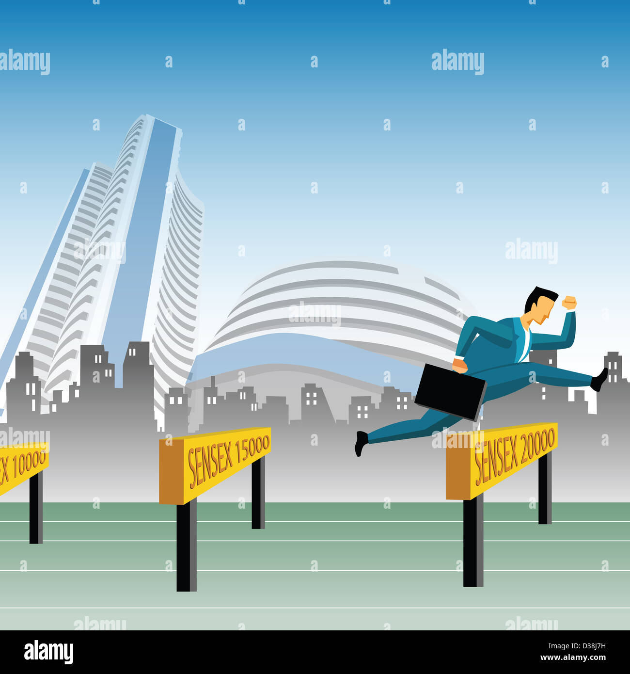 Businessman Jumping Hurdles High Resolution Stock Photography and ...