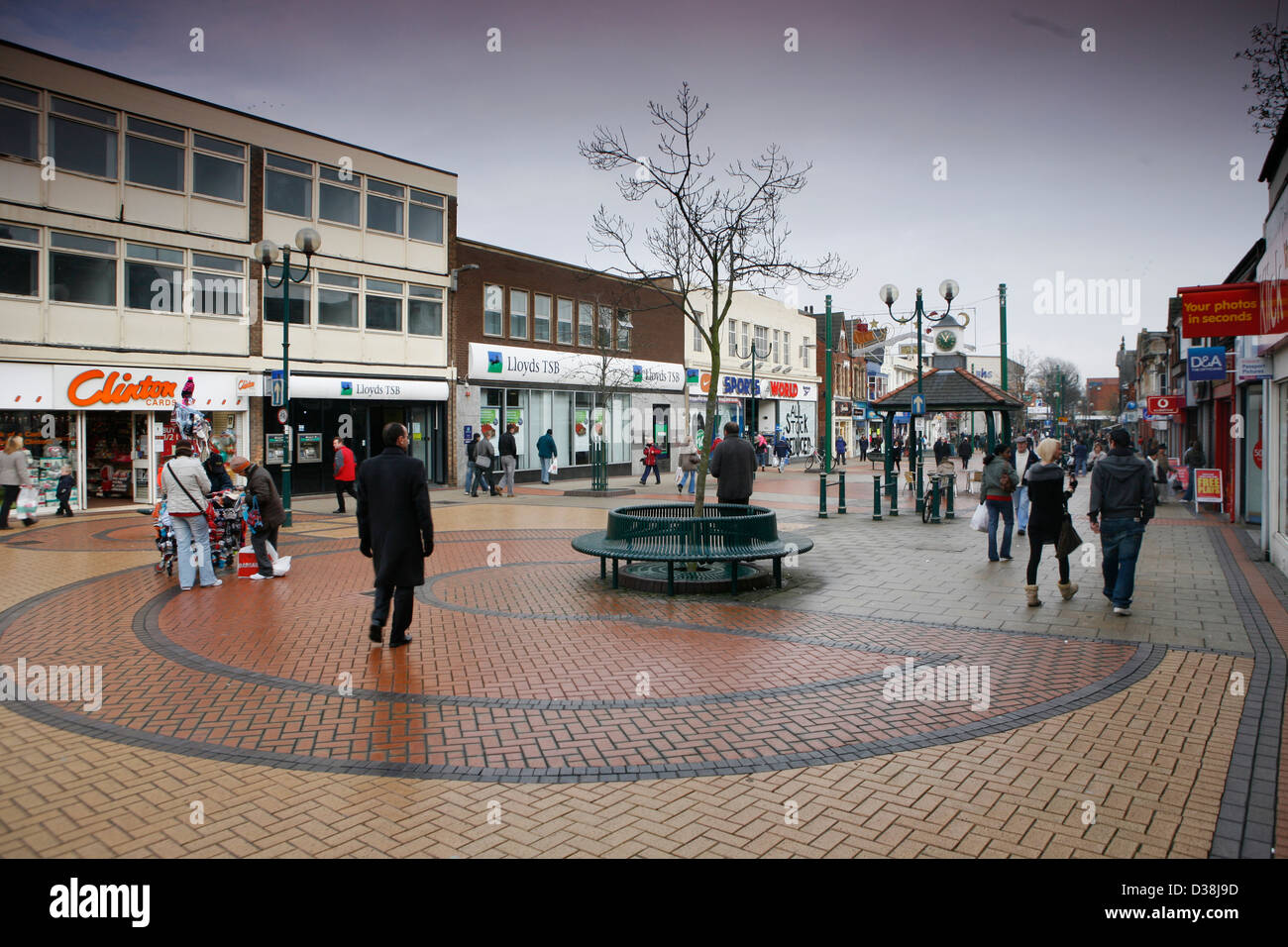 Scunthorpe Town Centre High Street Stock Photo - Alamy