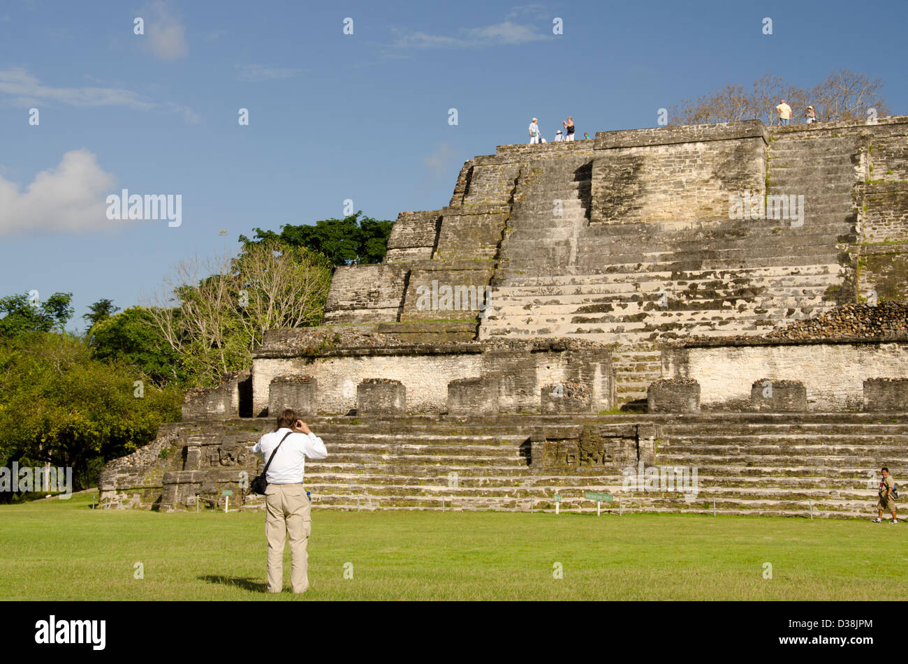Belize, Altun Ha. Altun Ha, ruins of ancient Mayan ceremonial site from ...
