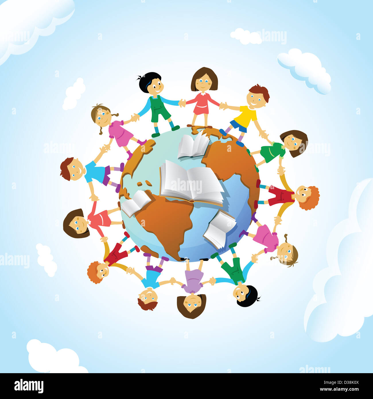 Hands around globe hi-res stock photography and images - Alamy