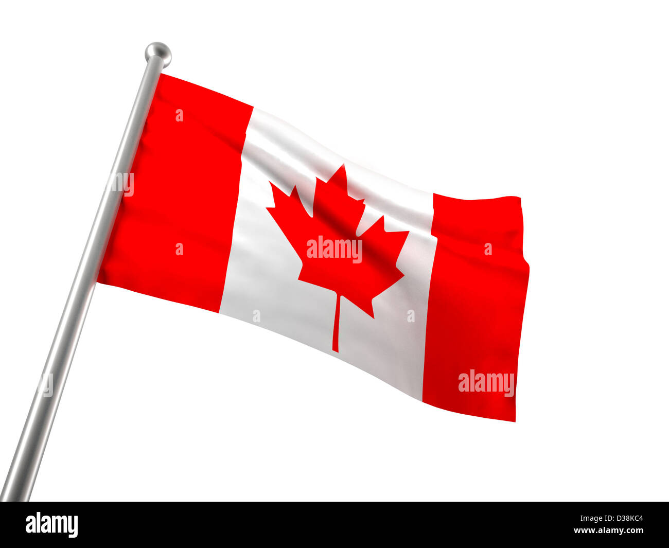 canada flag isolated on white background Stock Photo - Alamy