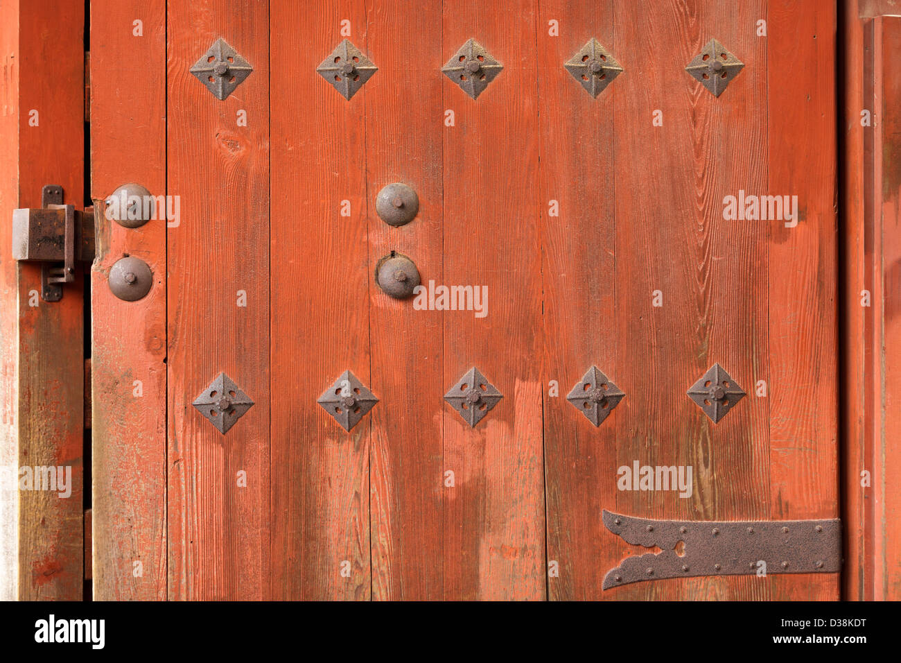 Details of the Big wooden door of the Todaiji temple, Nara, Japan Stock ...