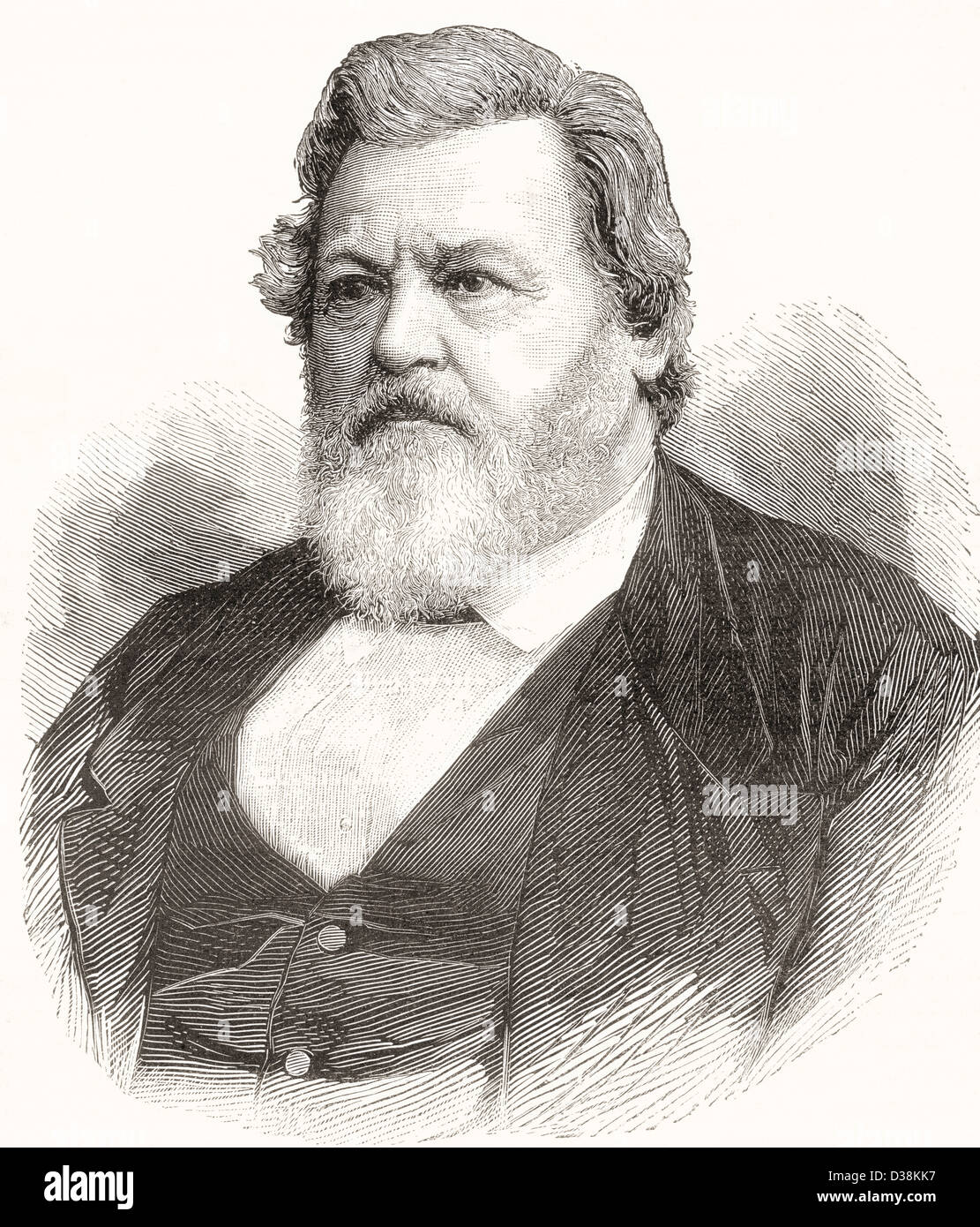 Carl Christoph Vogt, 1817 -1895. German scientist Stock Photo - Alamy
