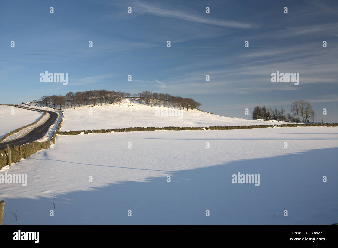 Snow and snow drifts in the Pennines , West Yorkshire near Holmfirth ...